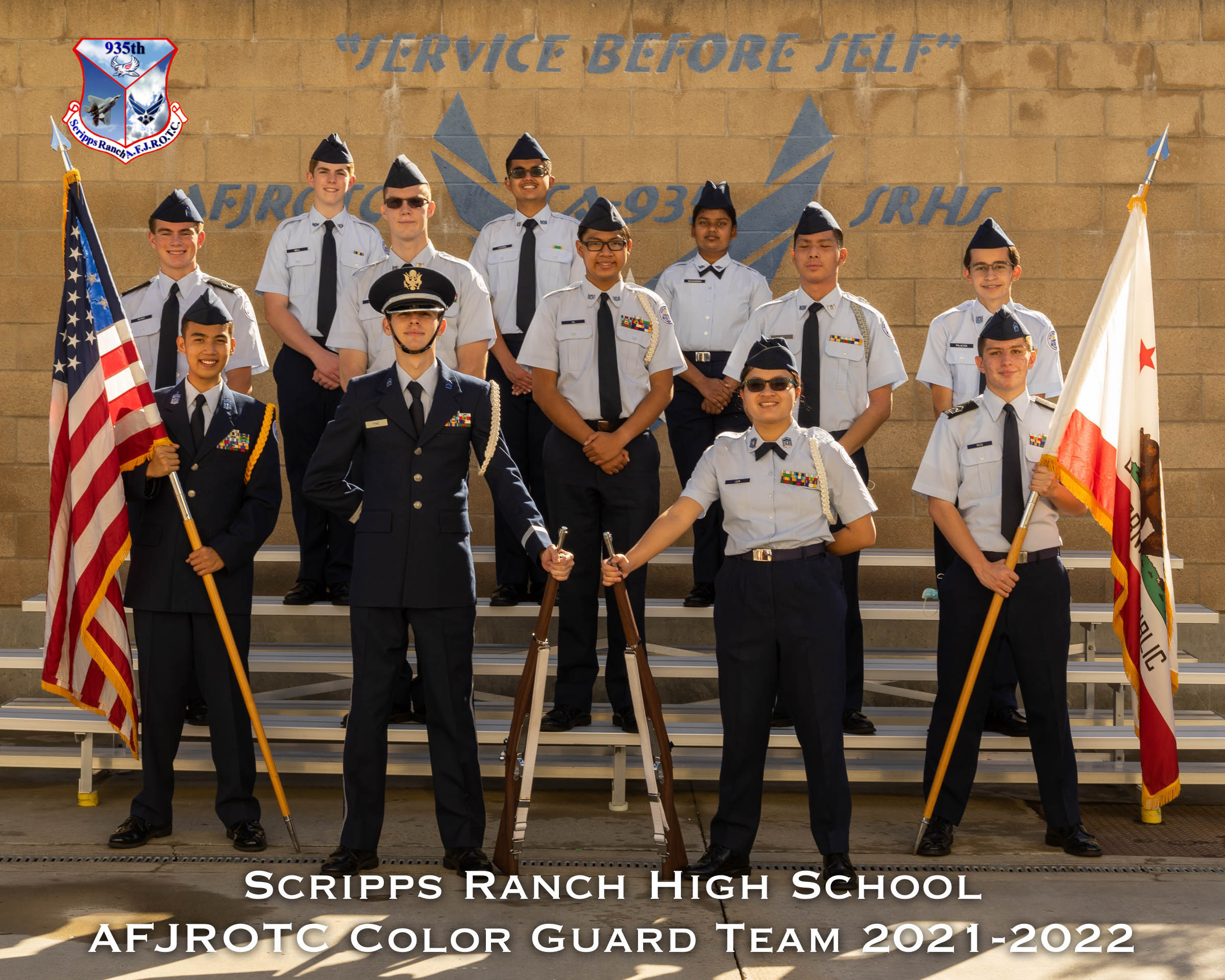 CA-935th - Scripps Ranch HS AFJROTC - - Color Guard