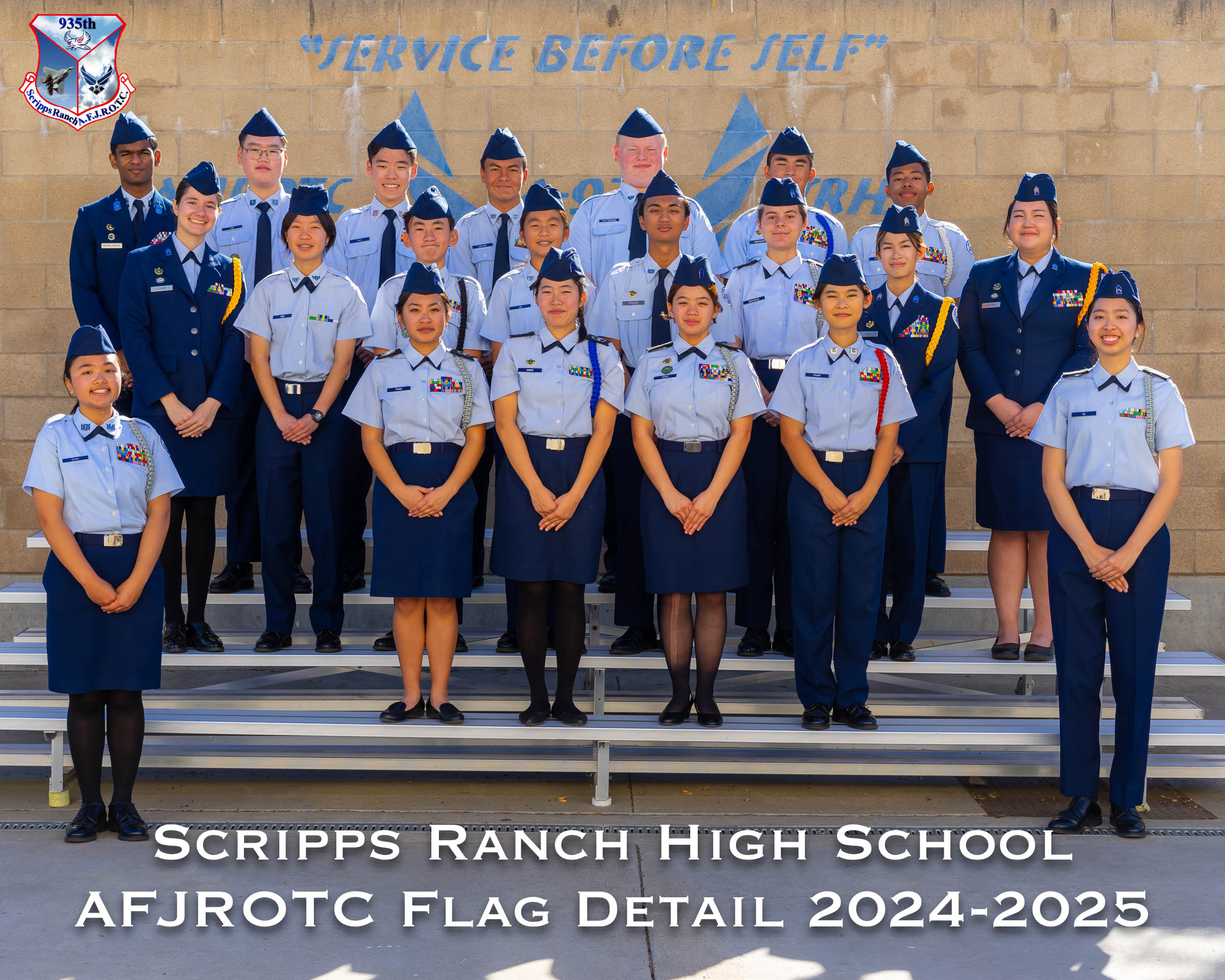 CA-935th - Scripps Ranch HS AFJROTC - - Flag Detail