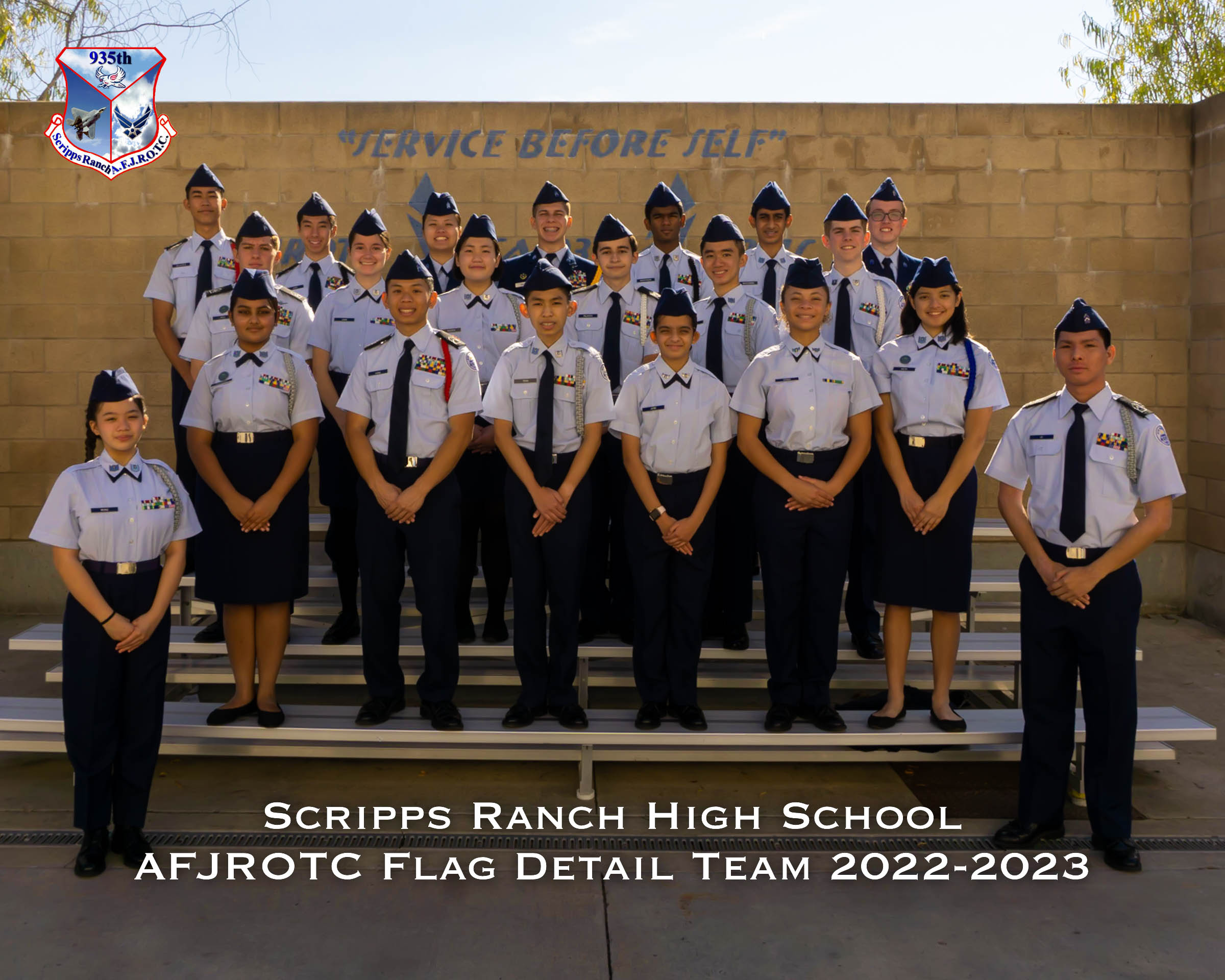 CA-935th - Scripps Ranch HS AFJROTC - - Flag Detail