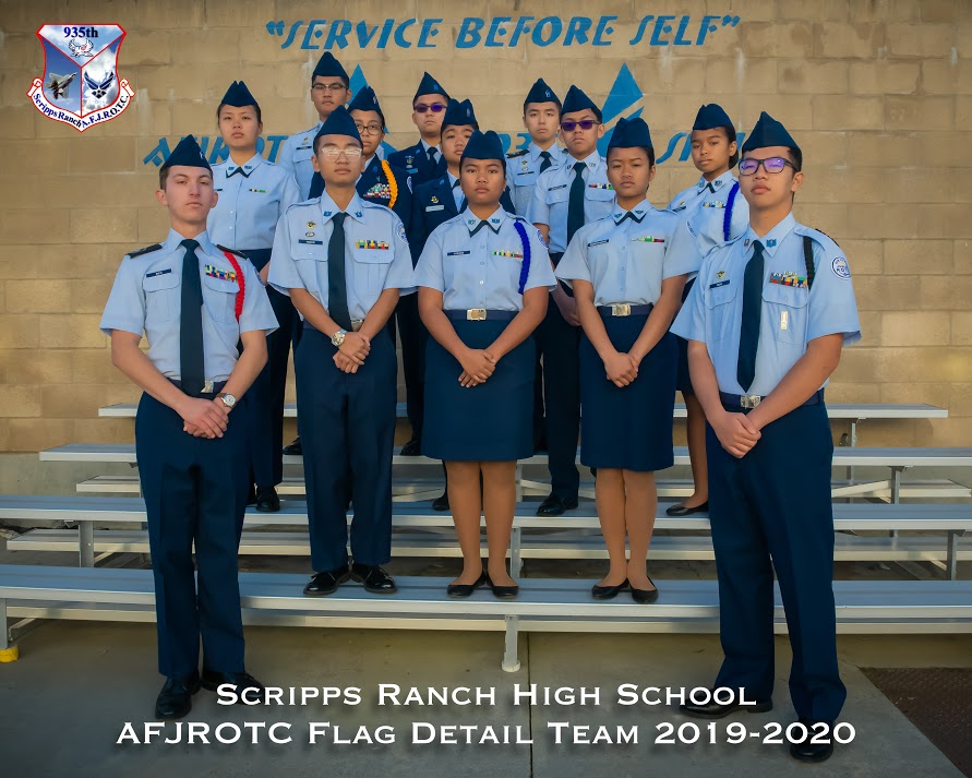 CA-935th - Scripps Ranch HS AFJROTC - - Flag Detail
