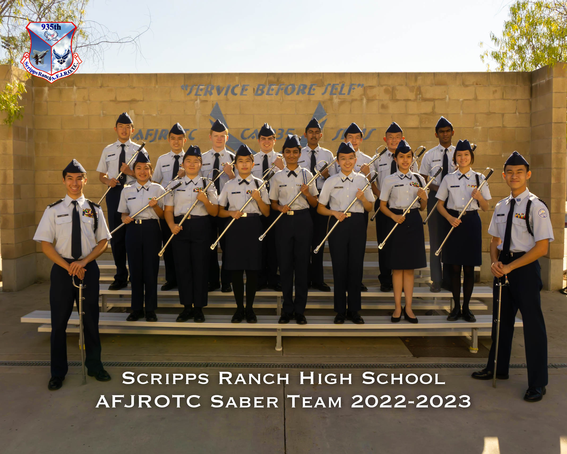CA-935th - Scripps Ranch HS AFJROTC - - Saber Fancy Drill Team